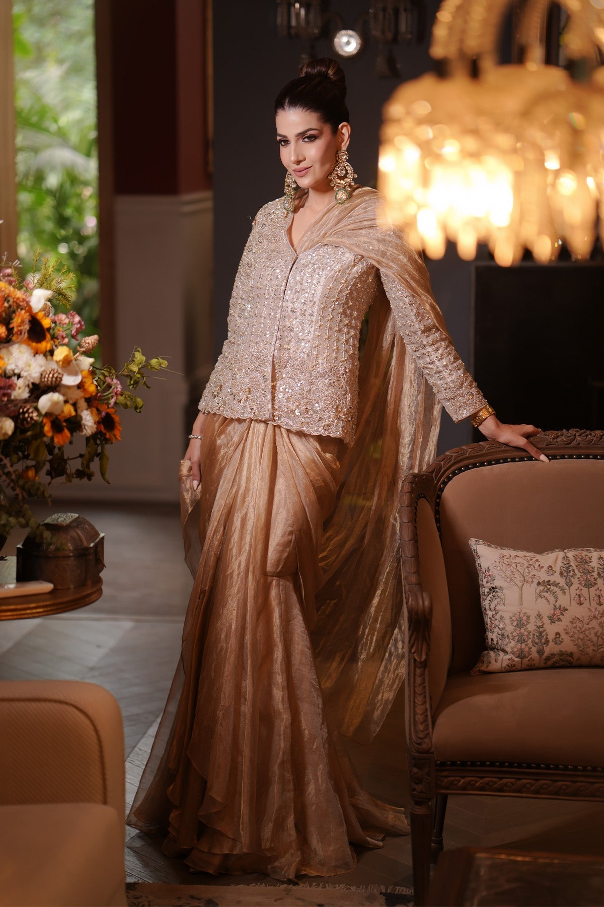 Neha Nagar In Miraaz Saree Set – Ridhi Mehra Int