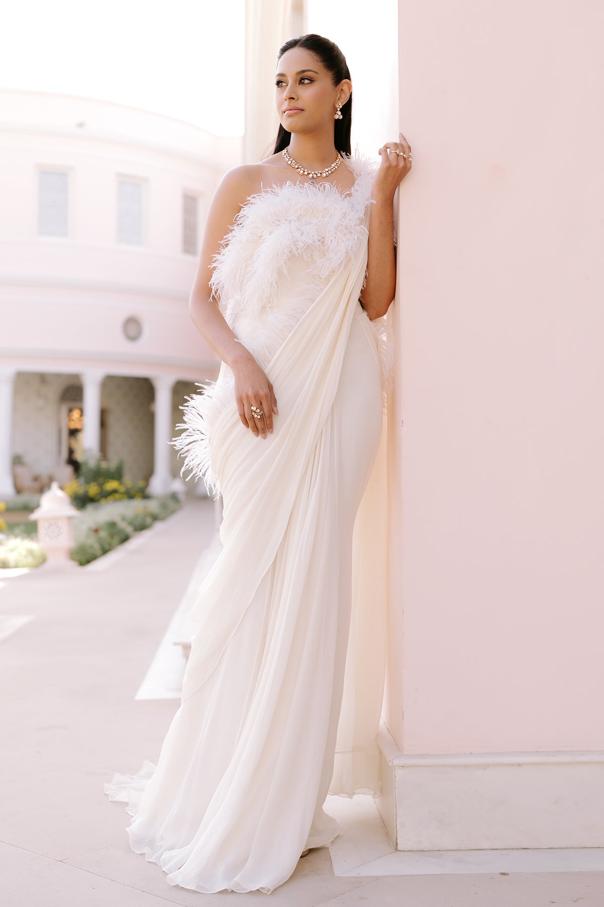 Prianca in Fantasy Saree Gown Set – Ridhi Mehra