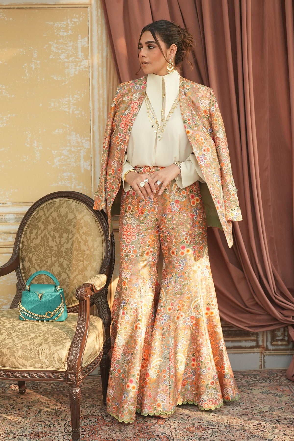 Summiya in Pulse Jacket Set – Ridhi Mehra Int